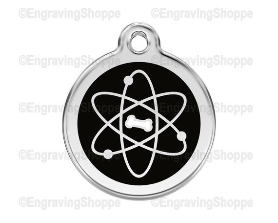 Atom With Bone Enamel and Stainless Steel Personalized Custom | Etsy