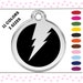 Flash Lightning Enamel and Stainless Steel Personalized Custom Pet Tag ...