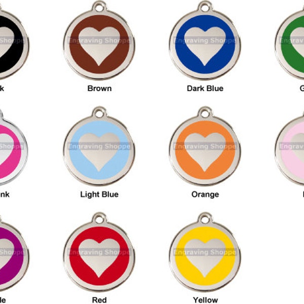 Heart Dog Tag - Etsy