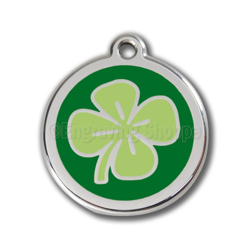 Clover Dog Tag - Etsy