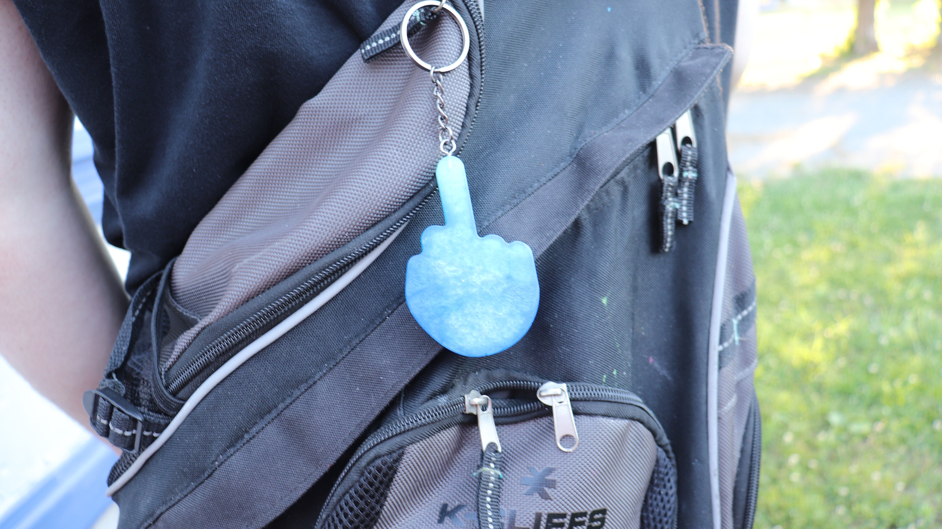 Cheeky Middle Finger Key-chain - Etsy