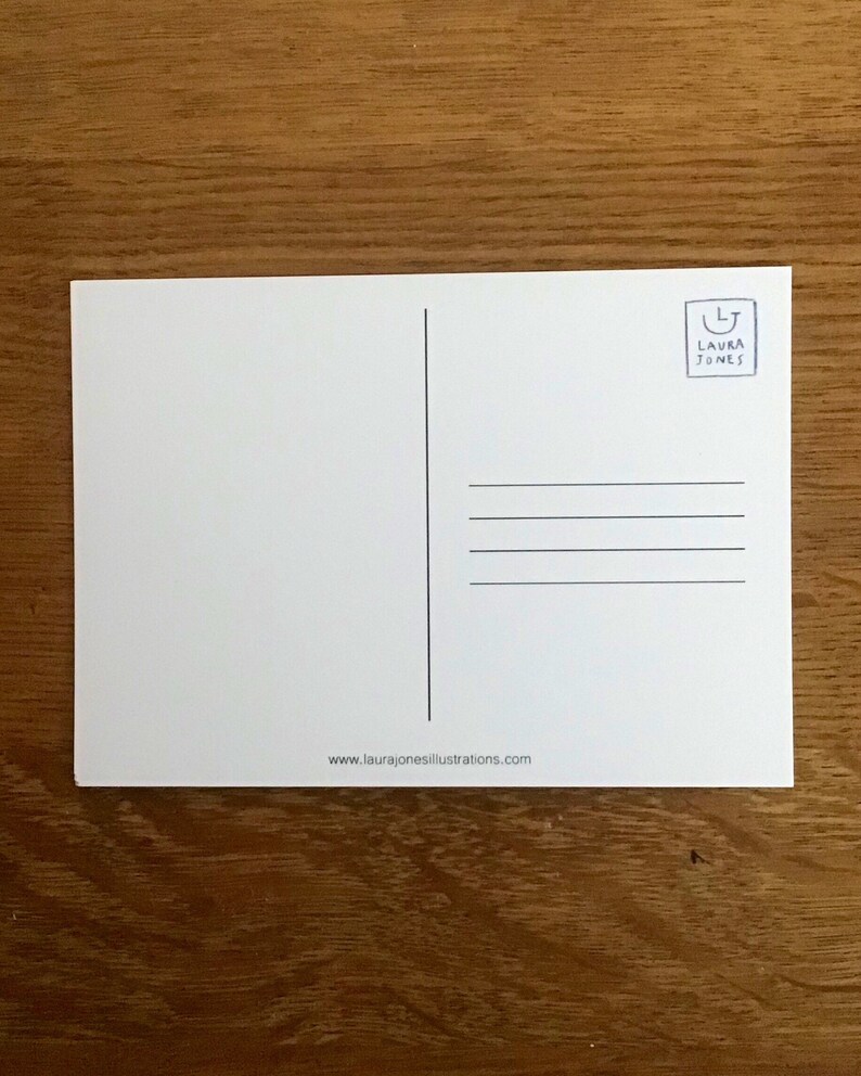 Cambridge Postcard Illustrated City Map - Etsy