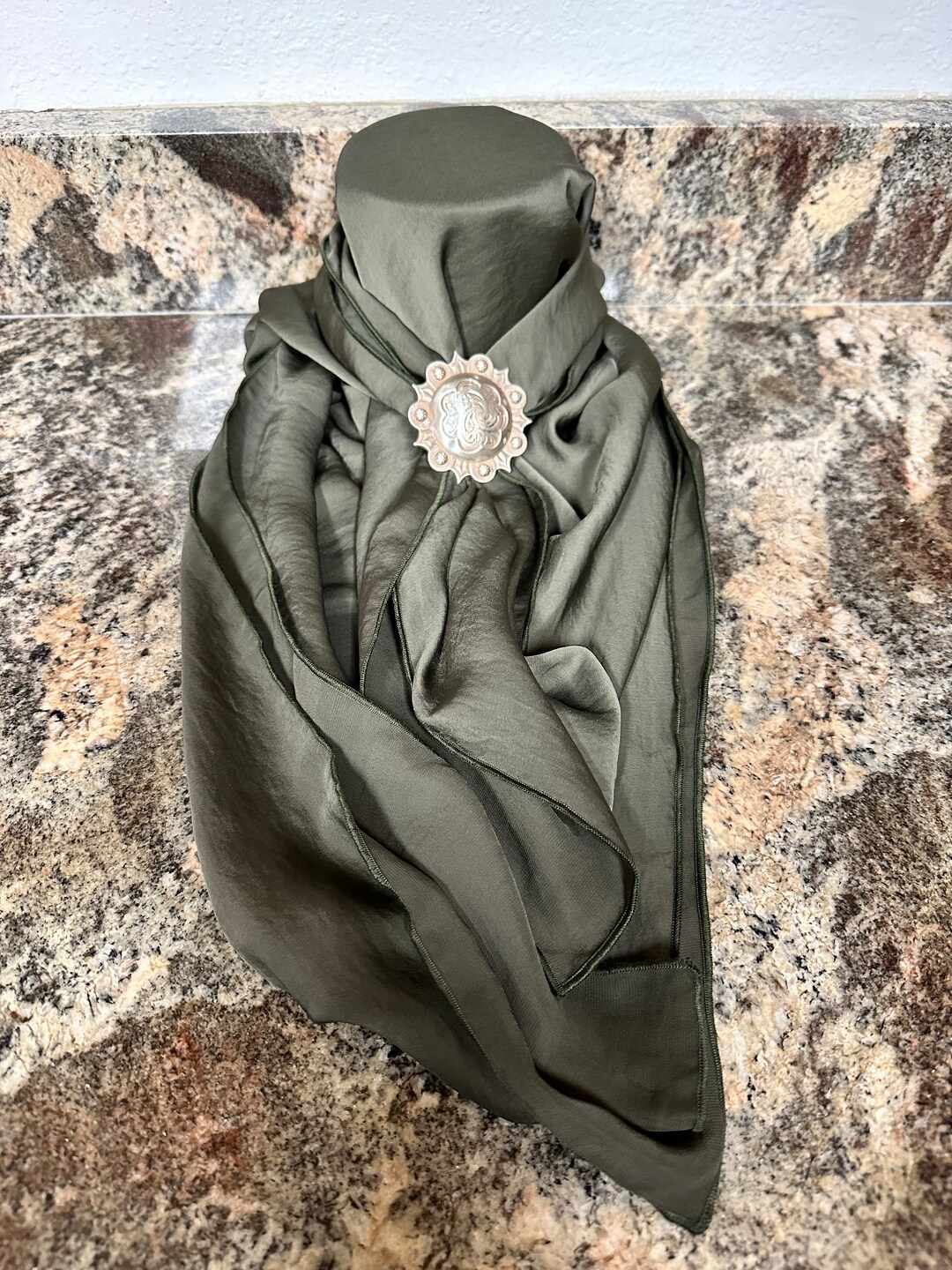 Dark Sage, Green Cowboy Wild Rags - Etsy