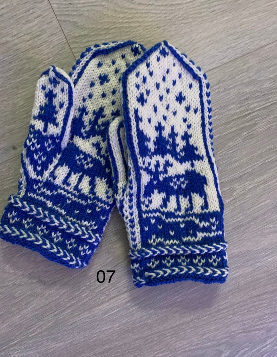 Handknit Moose Mittens - Etsy