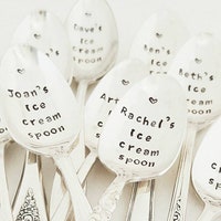 Personalized Ice Cream Spoons Custom Engraved Spoon to a Lifetime of ...