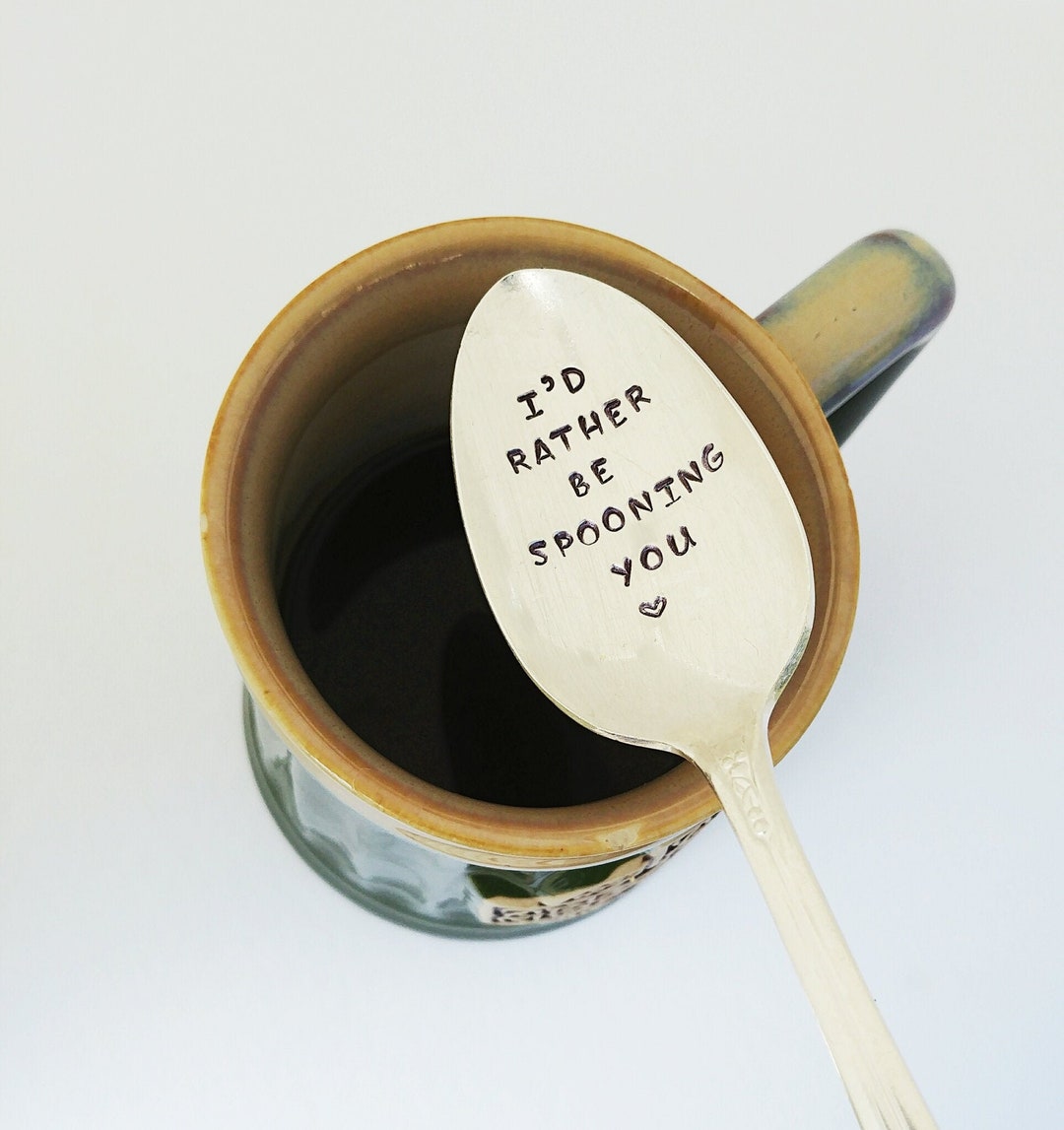 Anniversary Gift I'd Rather Be Spooning You Spoon Miss You Gift ...