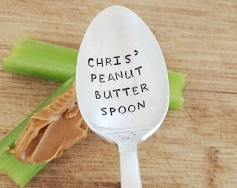 Personalized Peanut Butter Spoon Gift for Boyfriend Custom | Etsy