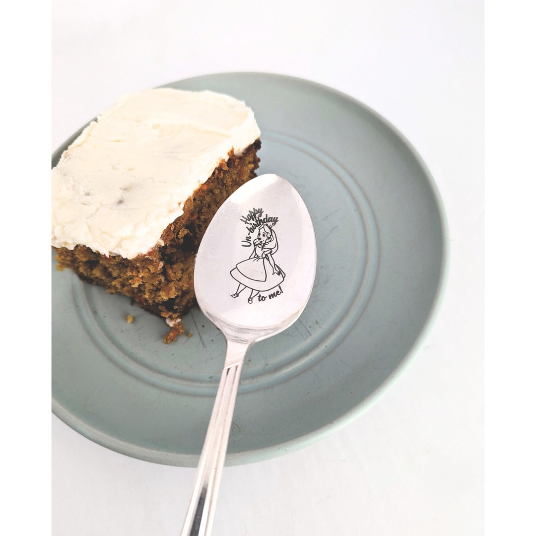 Un Birthday Spoon Laser Etched Spoon Gift for Friend Wonderland Tea ...