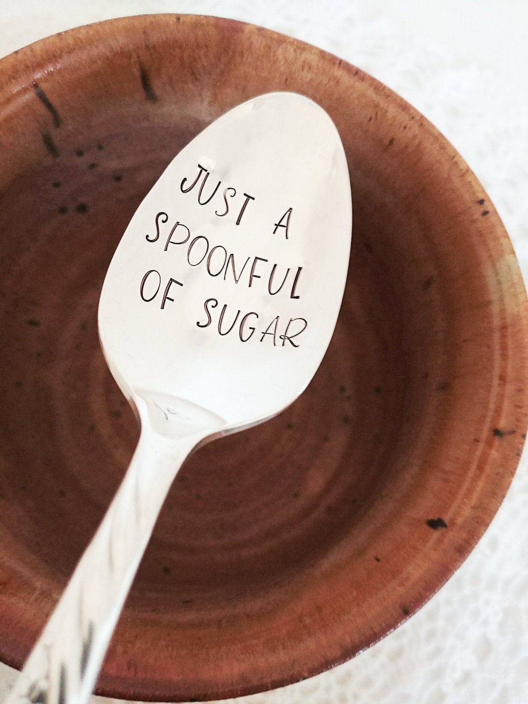Spoon : Just a Spoonful of Sugar | Hand Stamped Spoon | Movie Quote ...