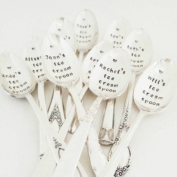 Hand Stamped Spoon - Etsy