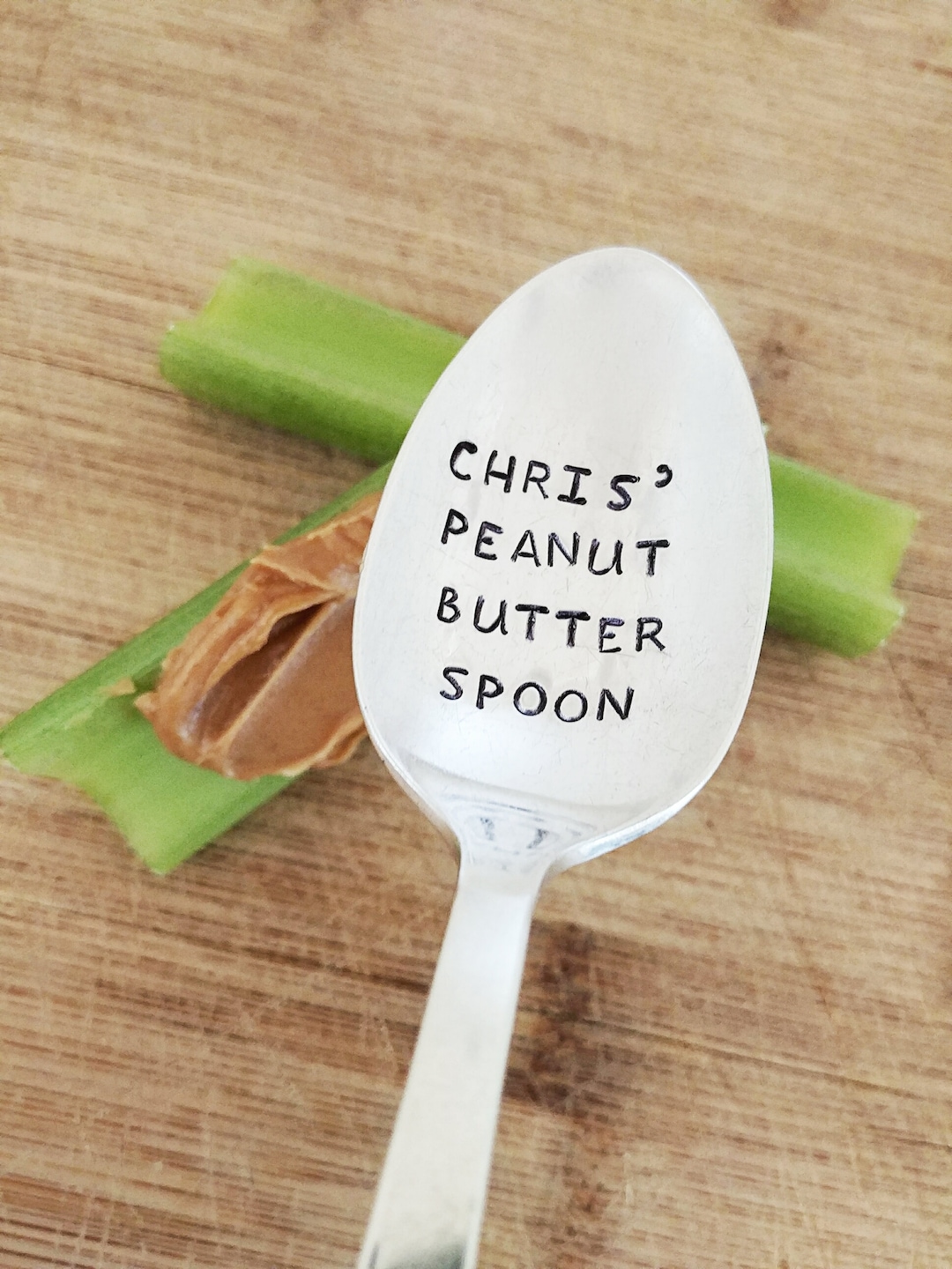 Personalized Peanut Butter Spoon | Gift for Boyfriend | Custom Stamped ...