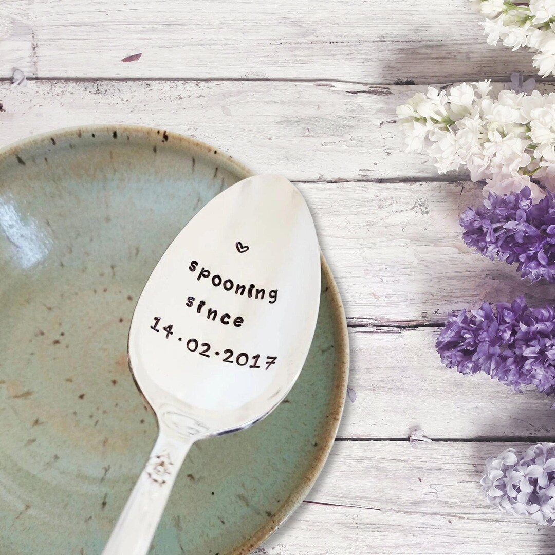 Anniversary Gift : Spooning Since Custom Gift | Personalized Gift ...