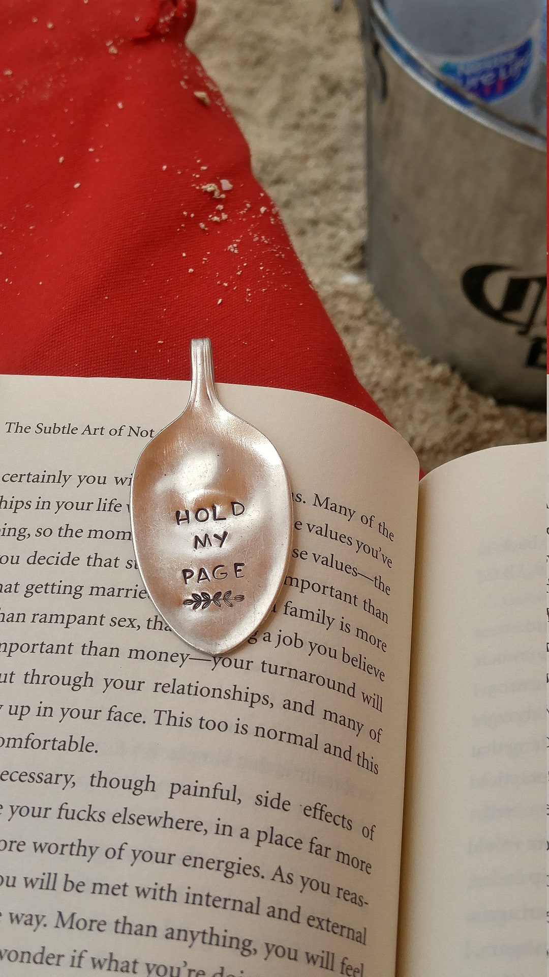 Hold My Page Bookmark / Book Lover / Vintage Silverware / Teacher's ...