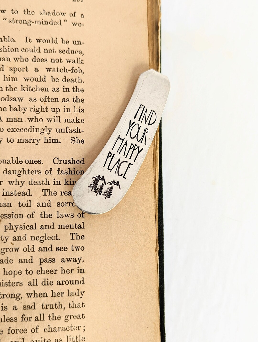 Nature Lover | Bookmark | Find Your Happy Place | Personalized Bookmark ...