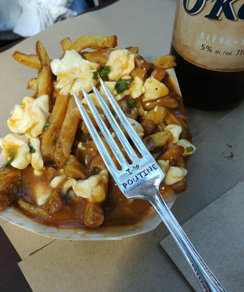 Fork: I Love Poutine | Canadian Meal | French Fries | Quebecois | Made ...