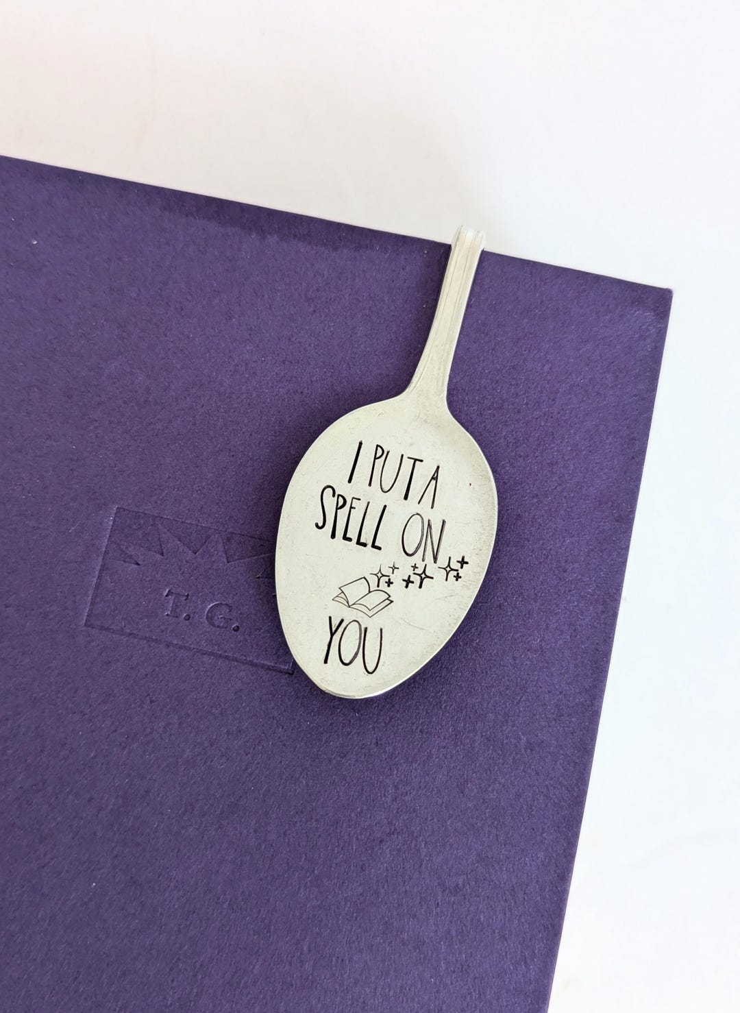 Bookmark | I Put A Spell on You | Spell Book | Cookbook Holder | Gift ...