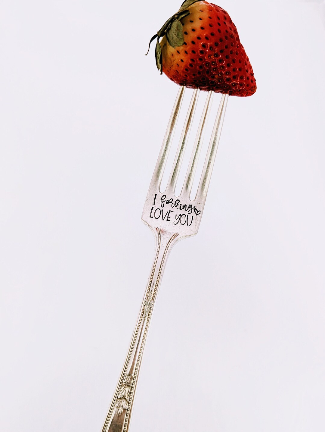 Anniversary Gift: I Forking Love You Fork | Engraved Fork | Hand ...
