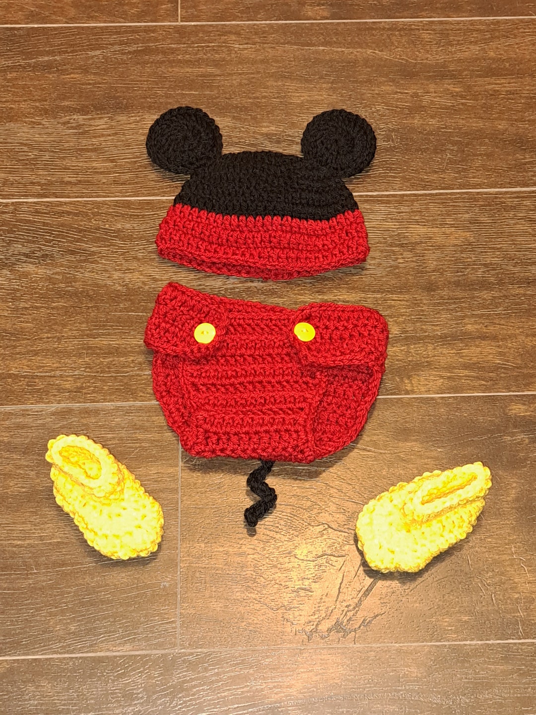 Mickey Mouse Diaper Cover Set Photo Prop - Etsy