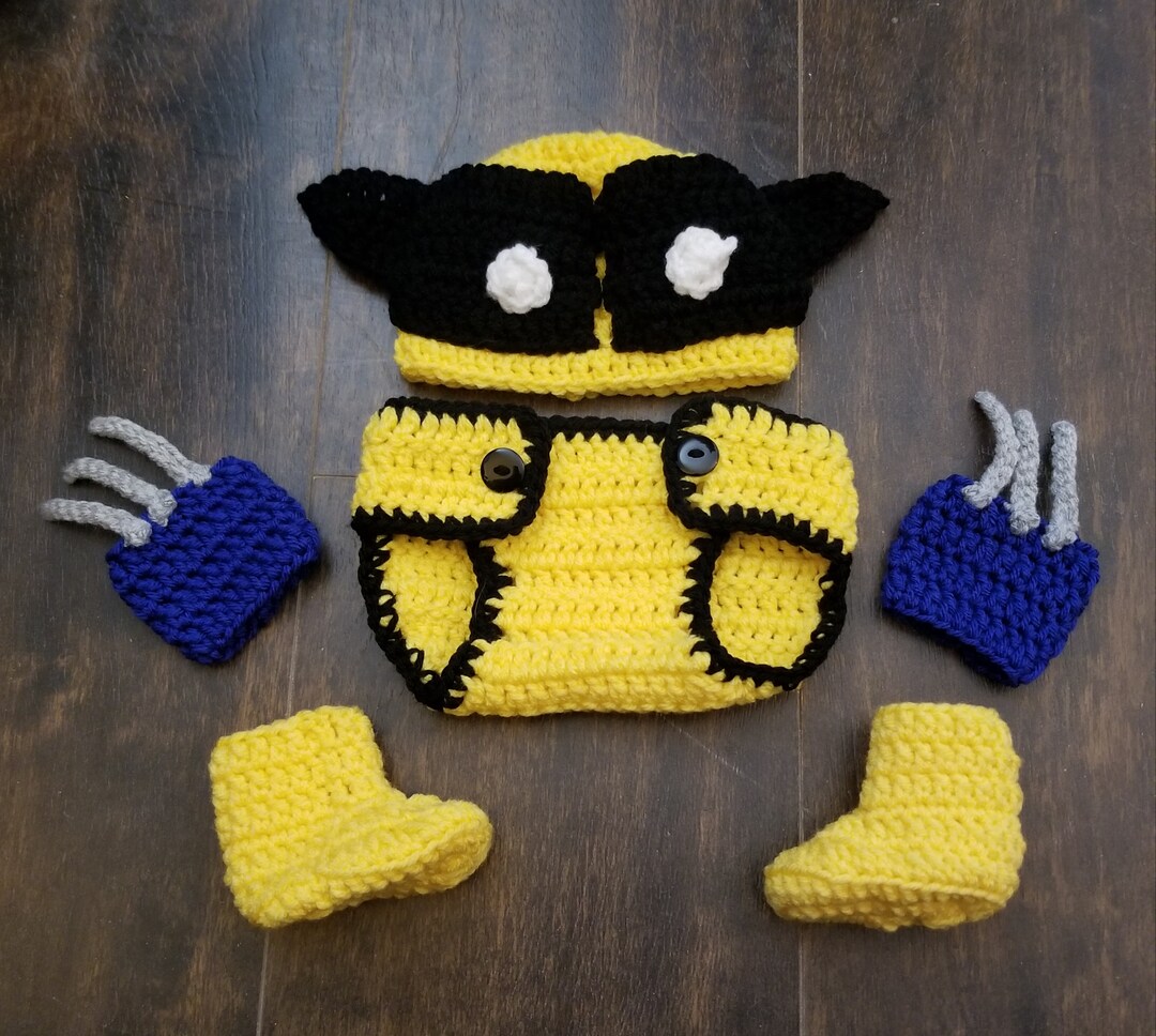 Wolverine Diaper Cover Set Photo Prop Baby's First Picture - Etsy