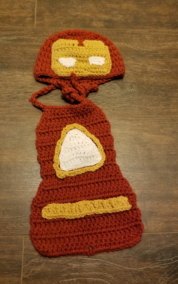Iron Man Super Hero Photo Prop Hat and Cape | Etsy