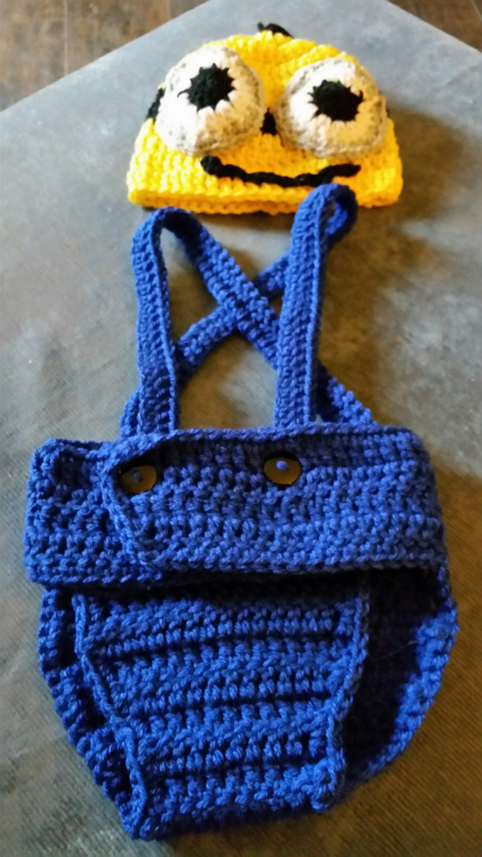 Minion With Hat Diaper Cover Set Baby Shower Photo Prop - Etsy