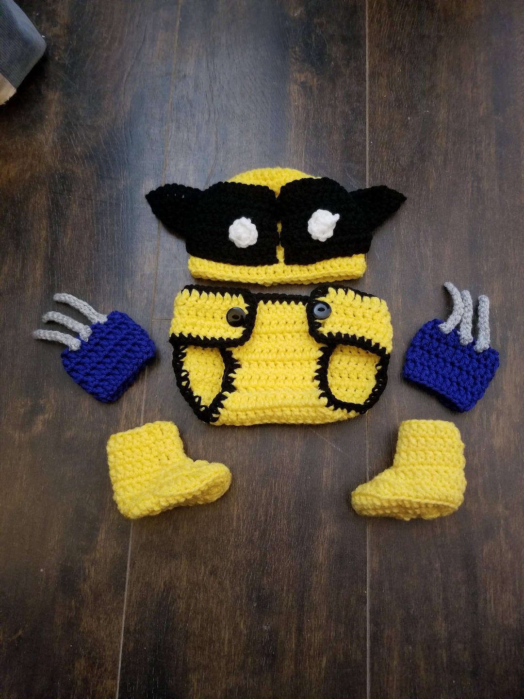 Wolverine Diaper Cover Set Photo Prop Baby's First Picture Costume - Etsy