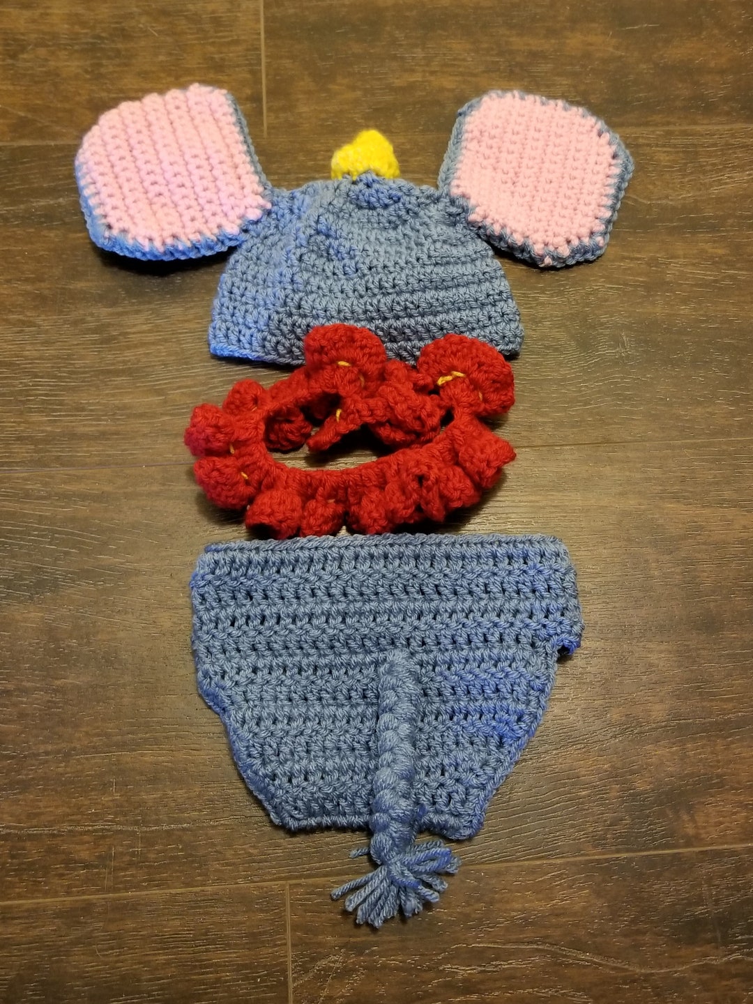 Elephant Dumbo Inspired Diaper Cover Set Photo Prop - Etsy