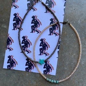 The {mr. Shorty} Short Choker Style Necklaces. Turquoise Star or ...