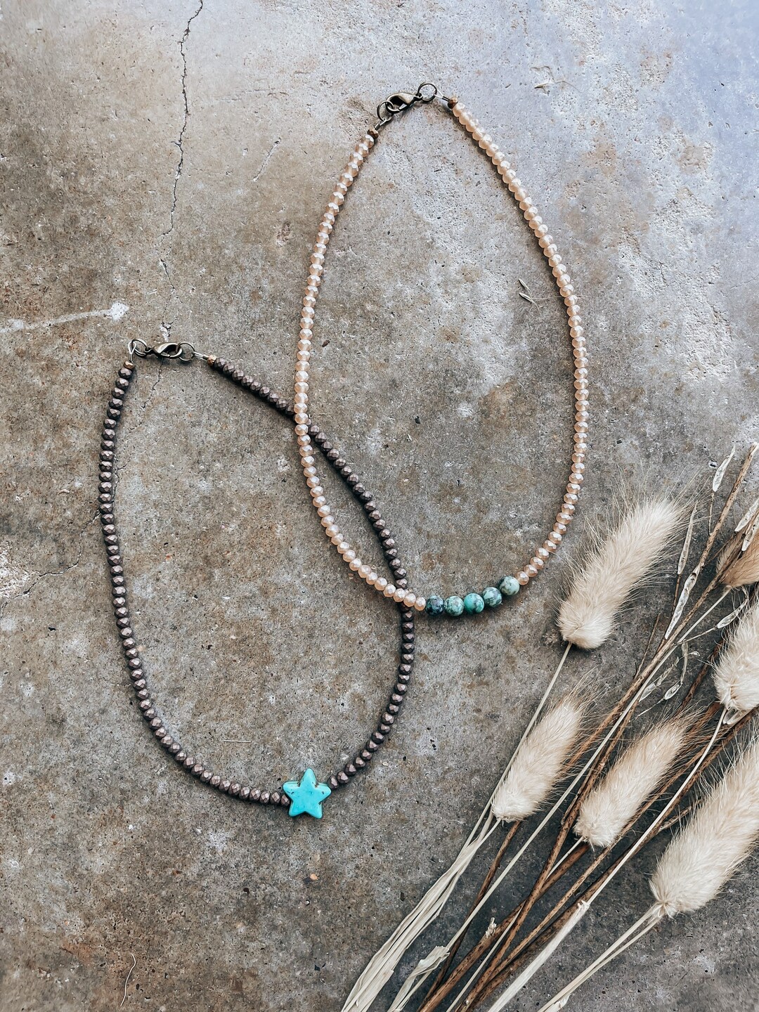 The {mr. Shorty} Short Choker Style Necklaces. Turquoise Star or ...