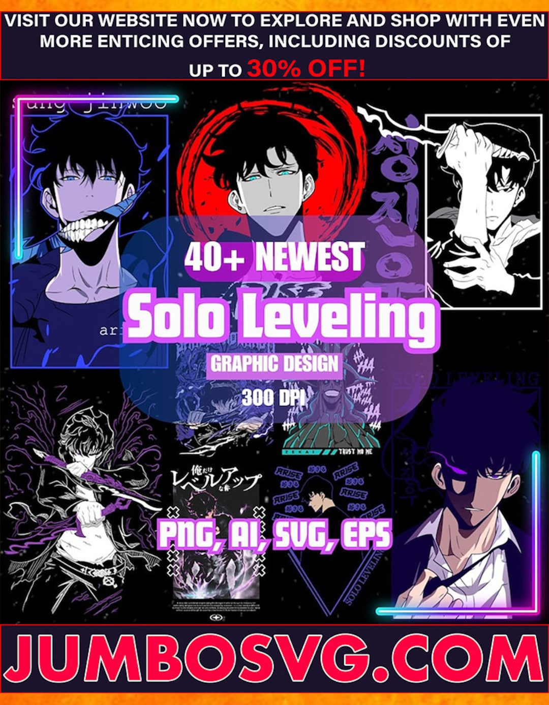 40 Designs Solo Leveling Bundle Pack Designs and Free Designs , High ...