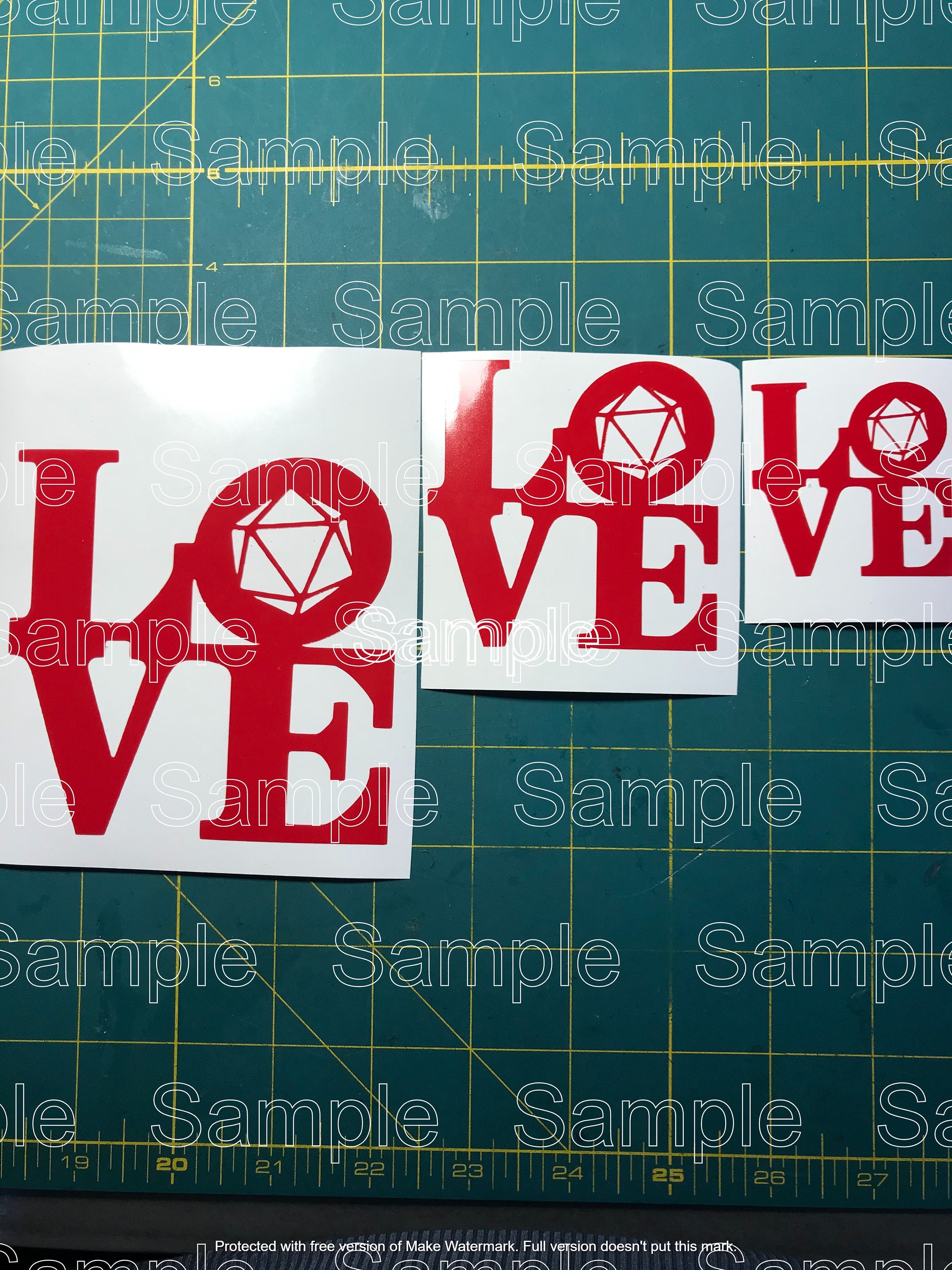 Love Gaming Dice Decal - Etsy