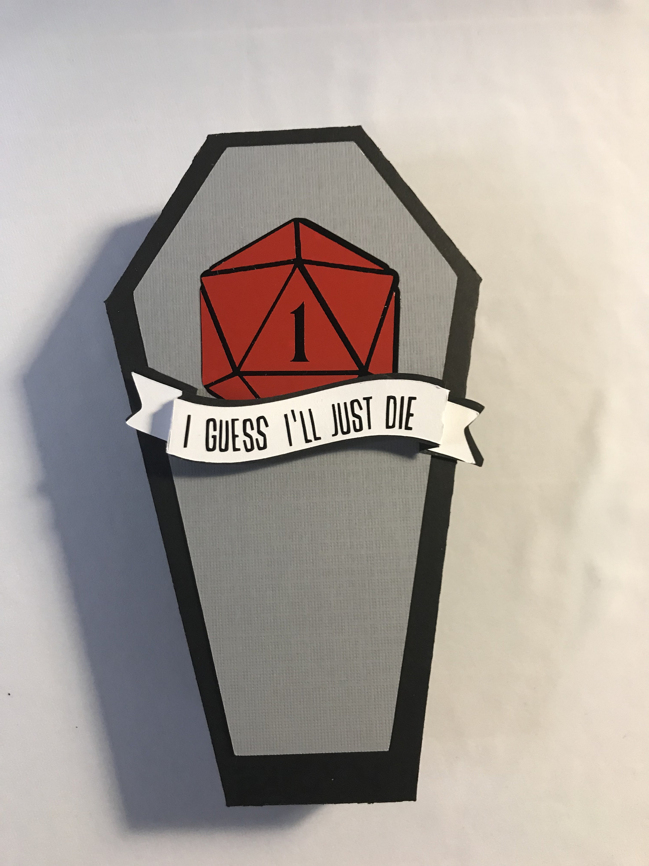 Coffin Dice Card - Etsy