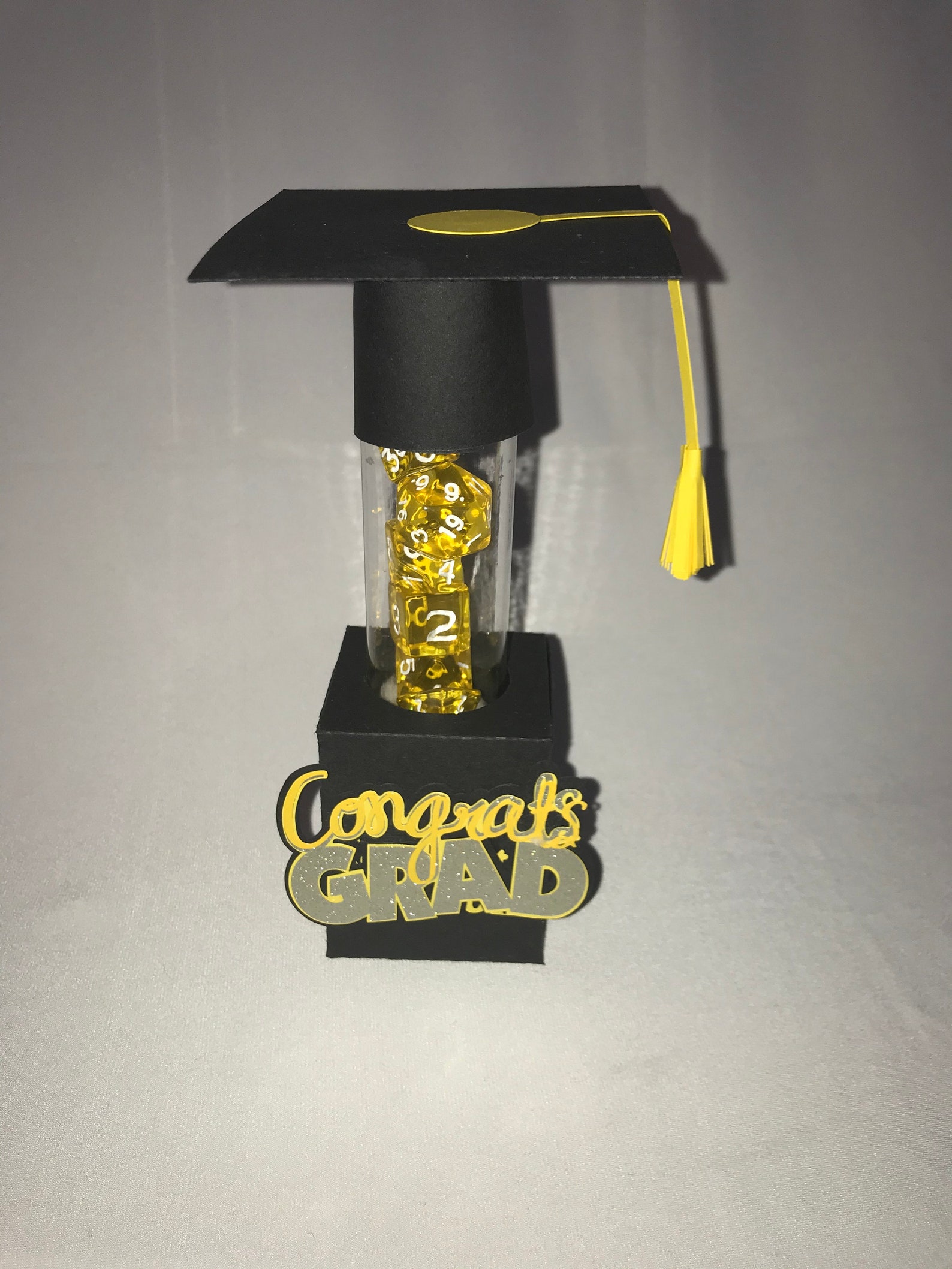 Graduation Dice Tube Card - Etsy