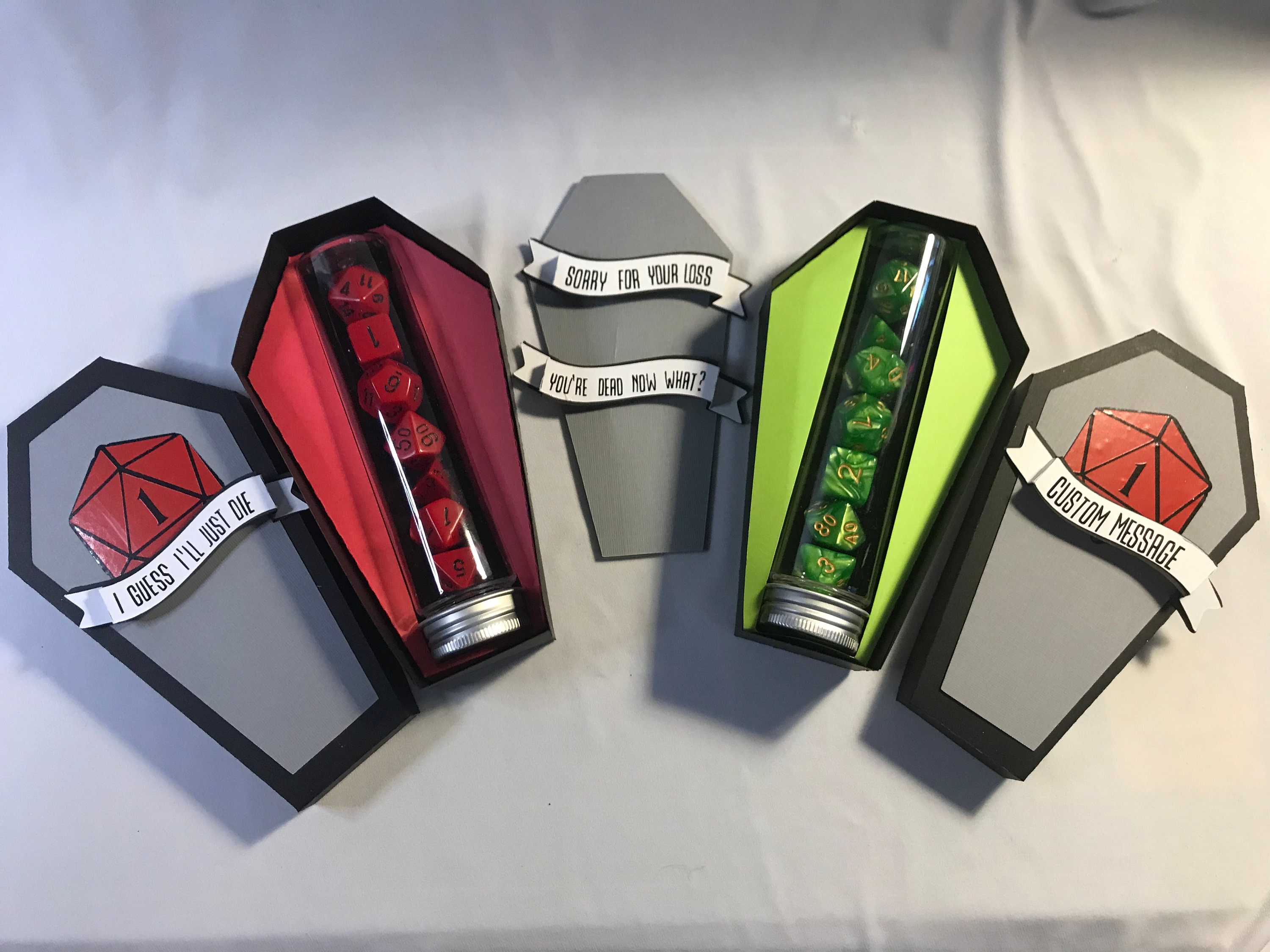 Coffin Dice Card - Etsy