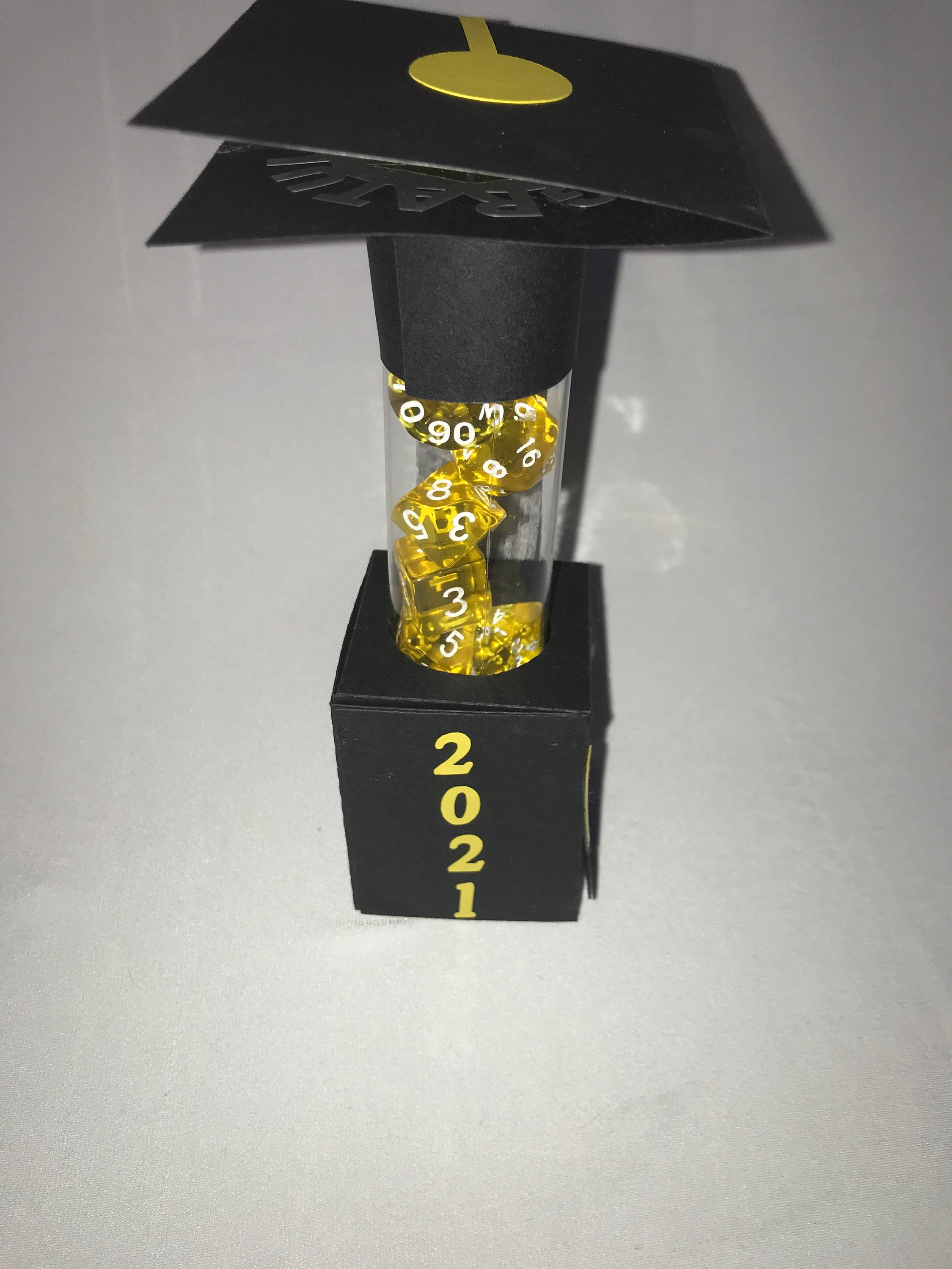 Graduation Dice Tube Card - Etsy