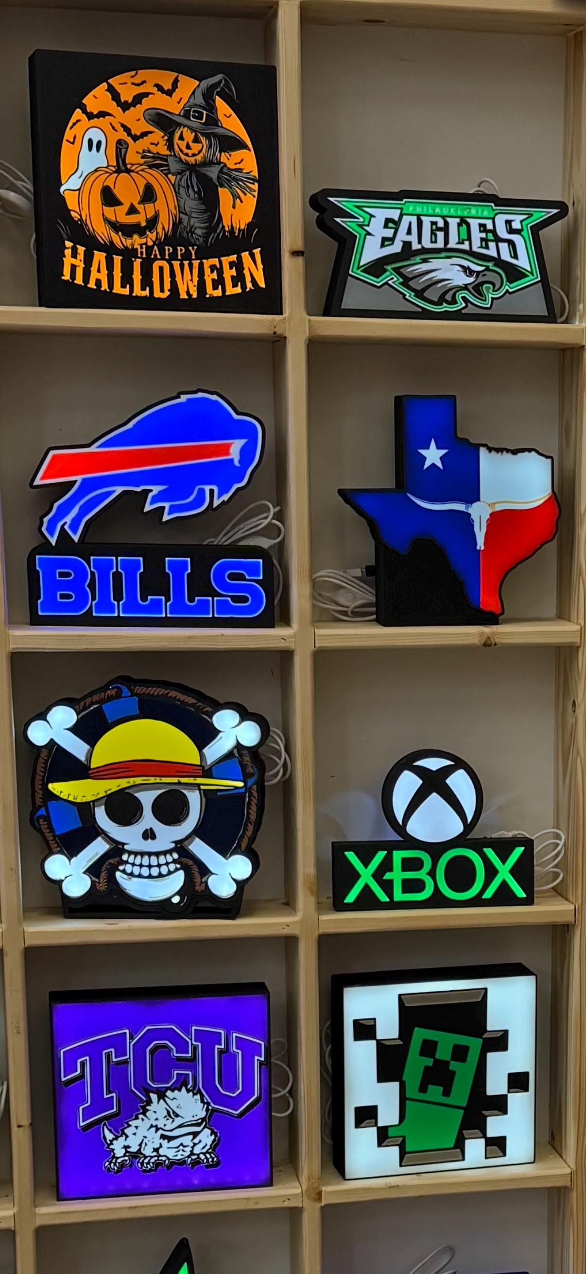 Custom 3D Printed Lighted Sign Lightbox - Etsy