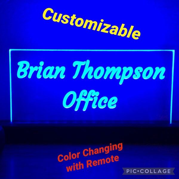 Custom Desktop Sign - Etsy