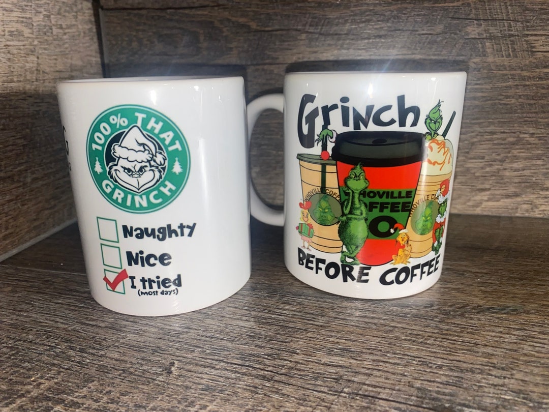 Grinch Coffee Helps Coffee Mug Funny Mugs - Etsy