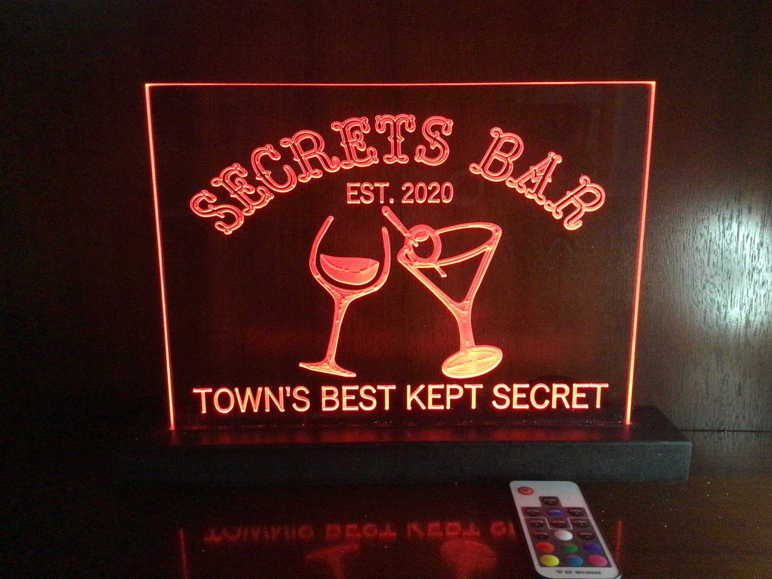 Custom Multi-color LED CHASING Lighted Plexiglass Sign Custom - Etsy