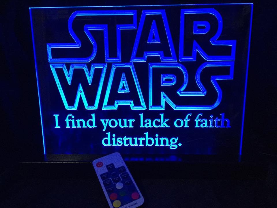Multi-color Neon Chasing LED BAR STAR / Star Wars Sign | Etsy