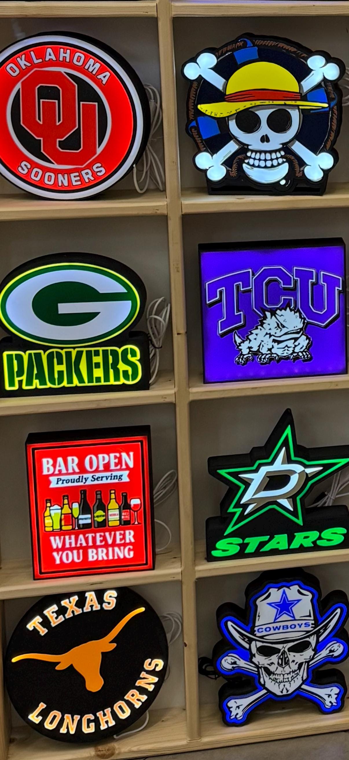 Custom 3D Printed Lighted Sign Lightbox - Etsy