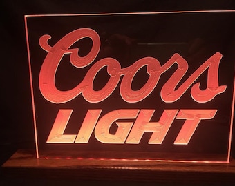 Led Coors Light Sign - Etsy