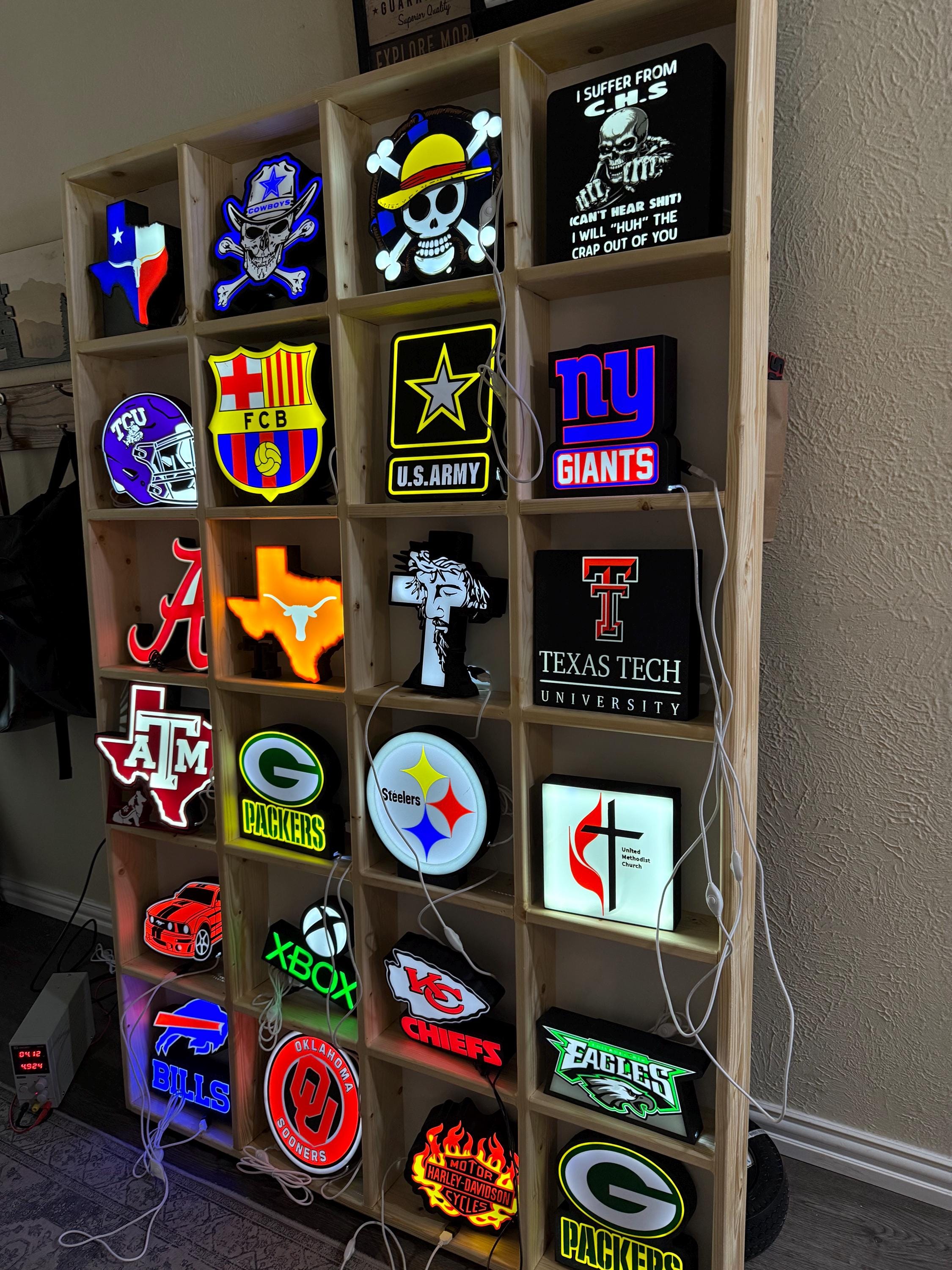 Custom 3D Printed Lighted Sign Lightbox - Etsy