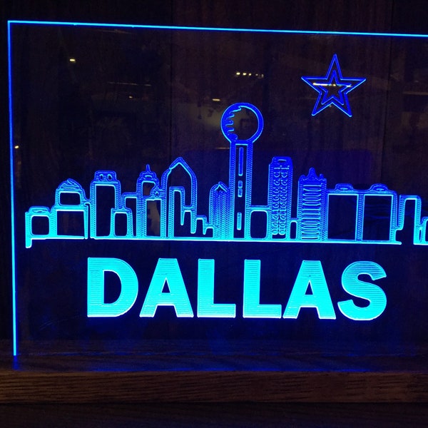 Dallas Skyline - Etsy