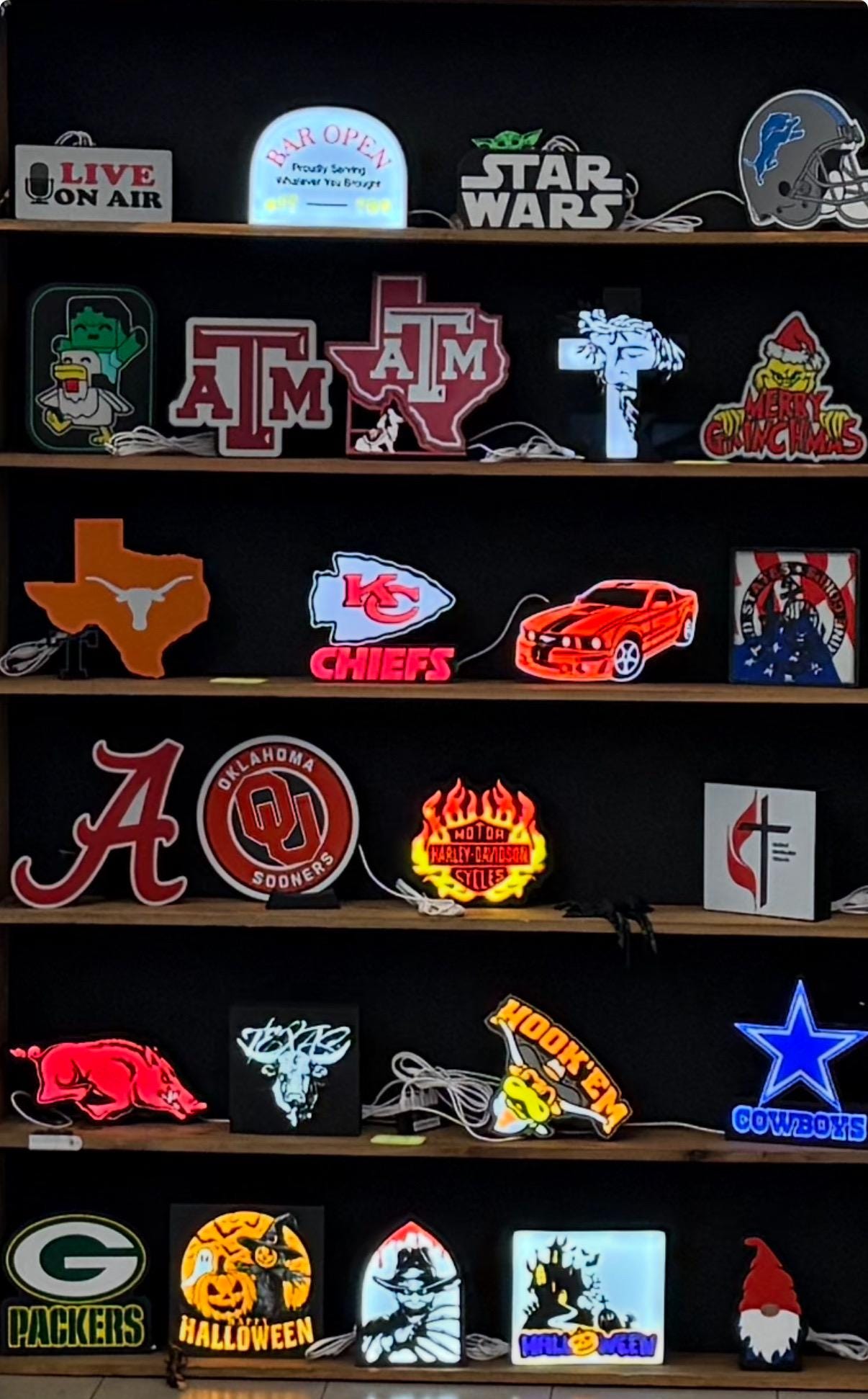 Custom 3D Printed Lighted Sign Lightbox - Etsy