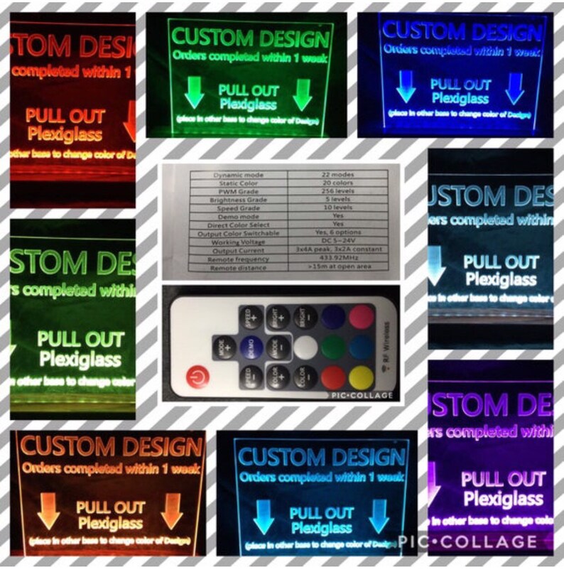 Multi-color LED Christmas LED Lighted Sign - Etsy