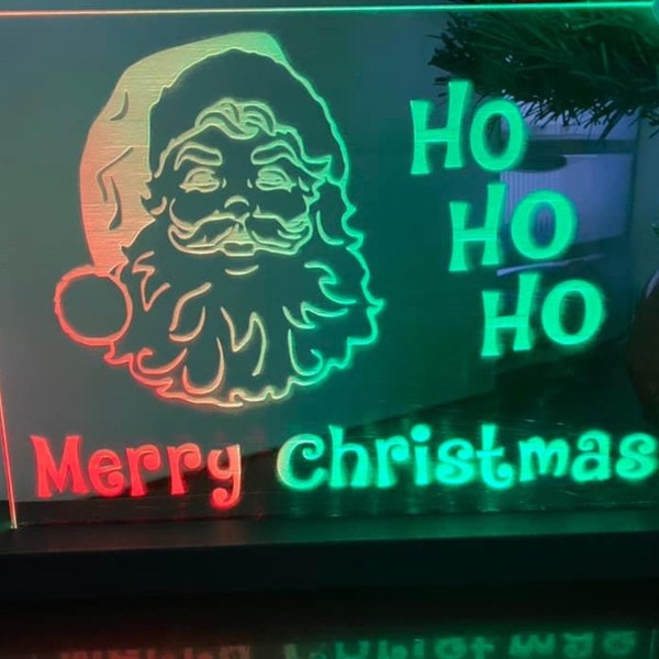 Ho Ho Ho Lighted Sign - Etsy