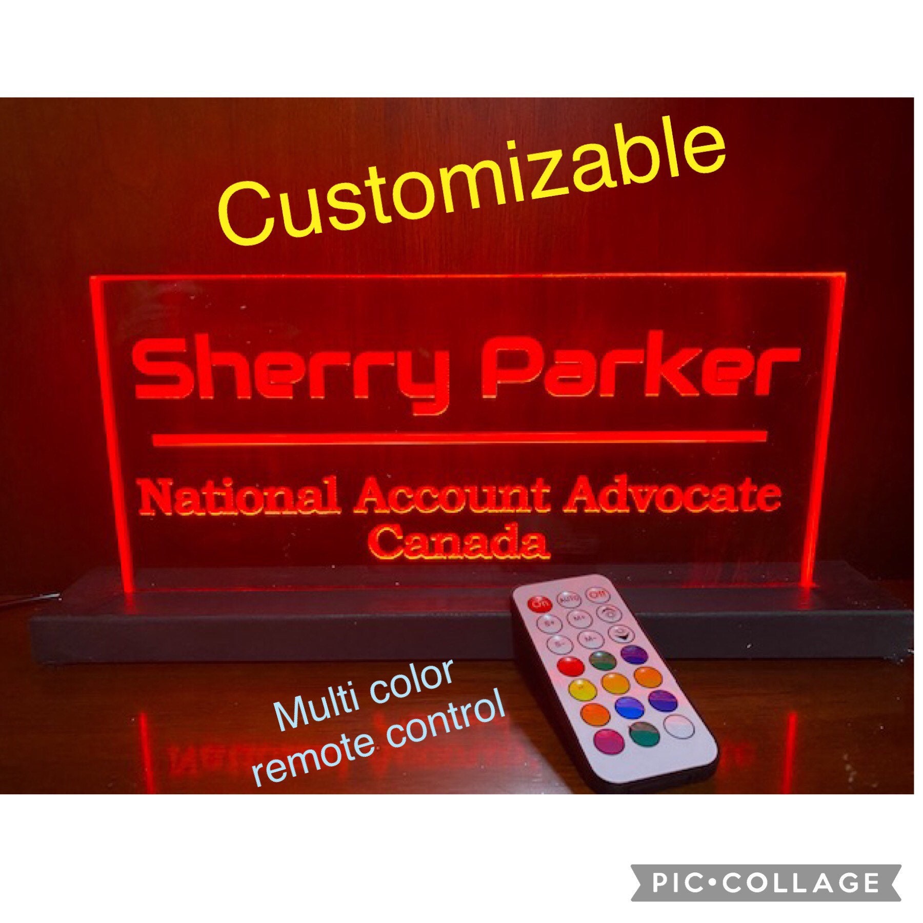 Office Desk Sign Multi-color Chasing LED Personalized Name | Etsy