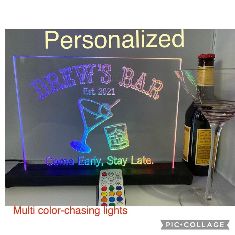 Light up Plexiglass Signs - Etsy