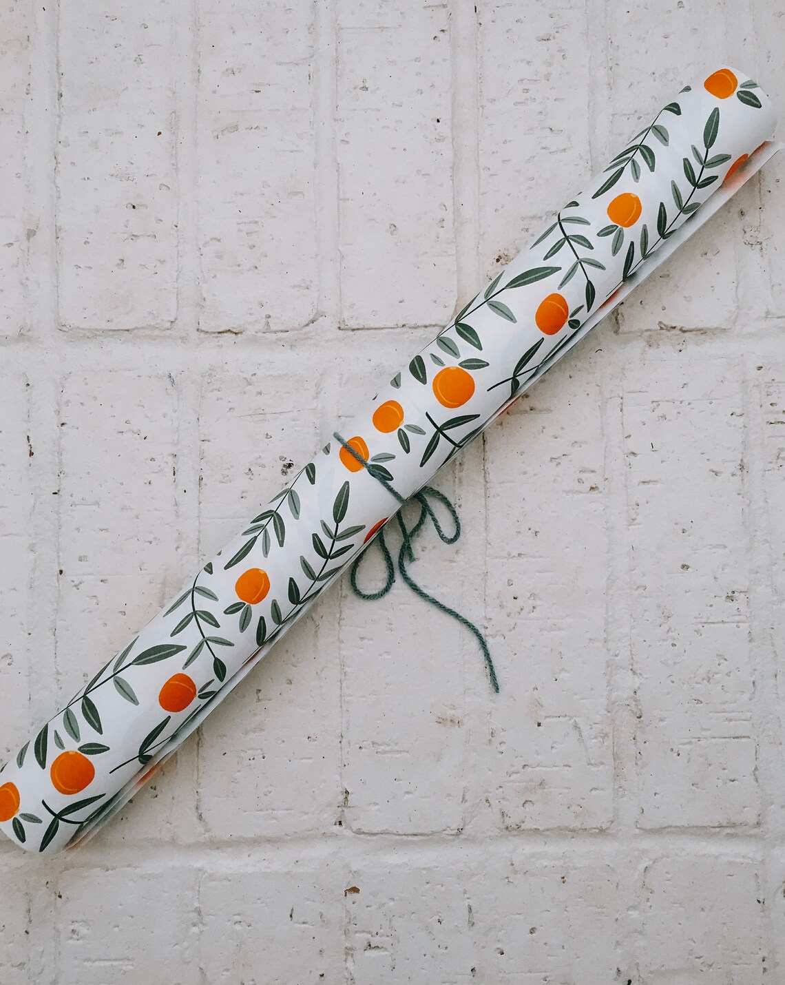 Wrapping Paper Sheets 5 Sheets Clementines Shelf & | Etsy